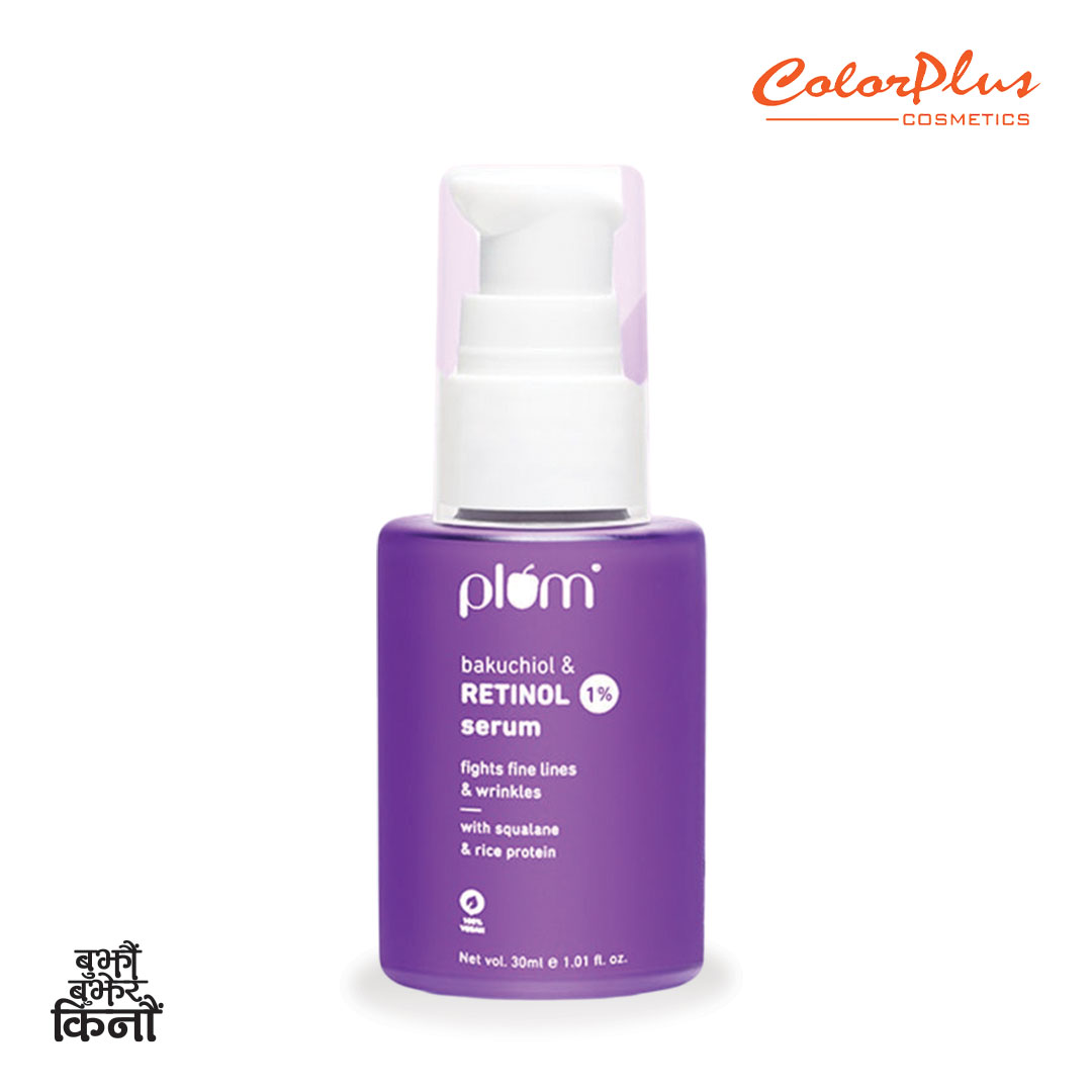 Plum 1% Retinol Face Serum with Bakuchiol - 30 ml - Colorplus Cosmetics