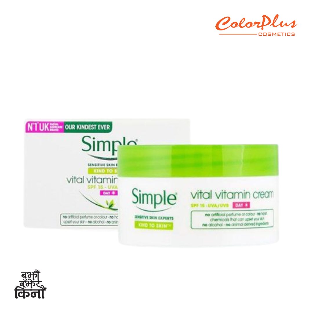 Simple Vital Vitamin Day Cream SPF 15 - Colorplus Cosmetics